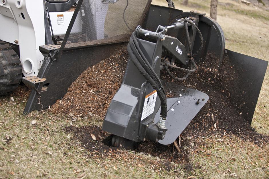 Rent the Skidsteer Mounted Stump Grinder | East Tex Rentals LLC